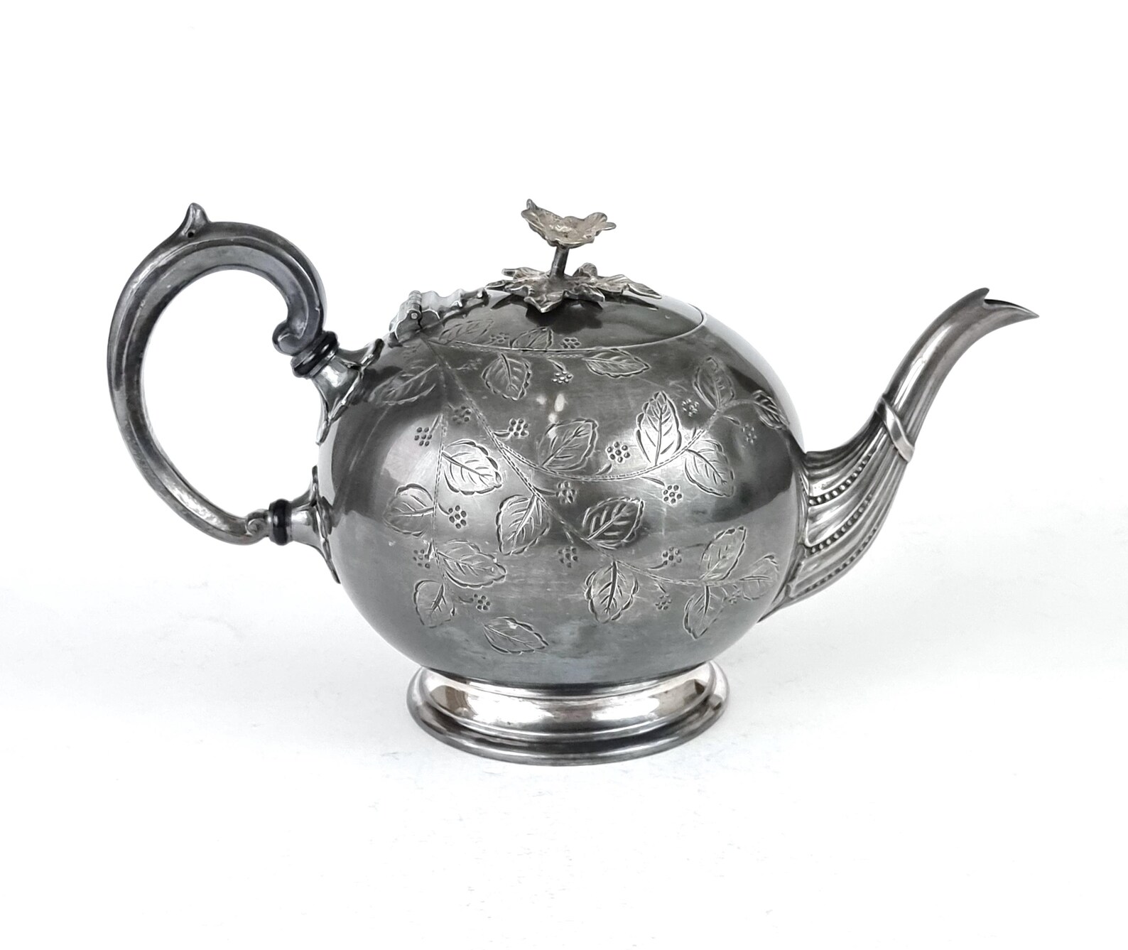 WORN Silver Plate, Antique Teapot, Floral Tableware, EPBM Ware, Flower ...