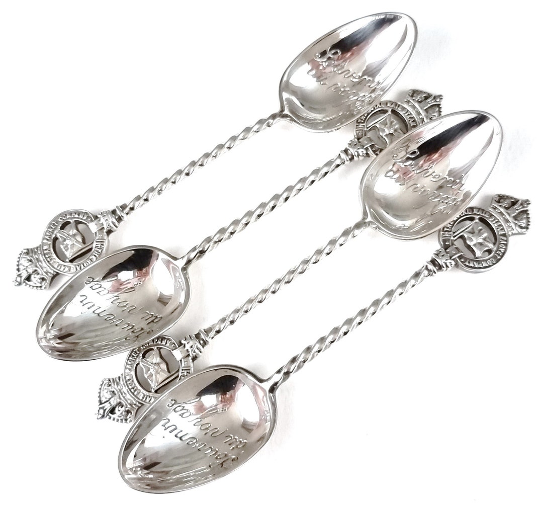 Set of Four Spoons 4 1/2 Inches Elkington Silver Plate - Etsy