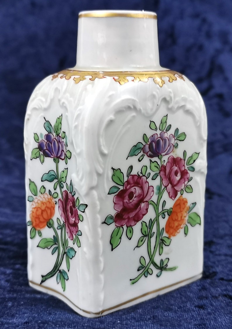 Antique Tea Caddy, Tea Canister, Chinese Export Style, Edme Samson ...
