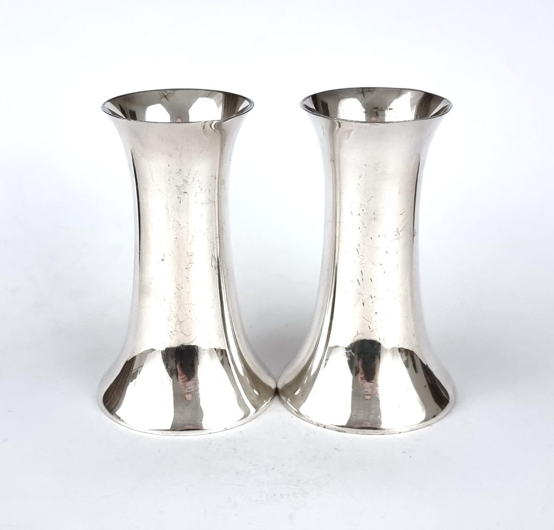 Scratched Marks, Pair of Vases, Antique Tableware, Walker & Hall ...
