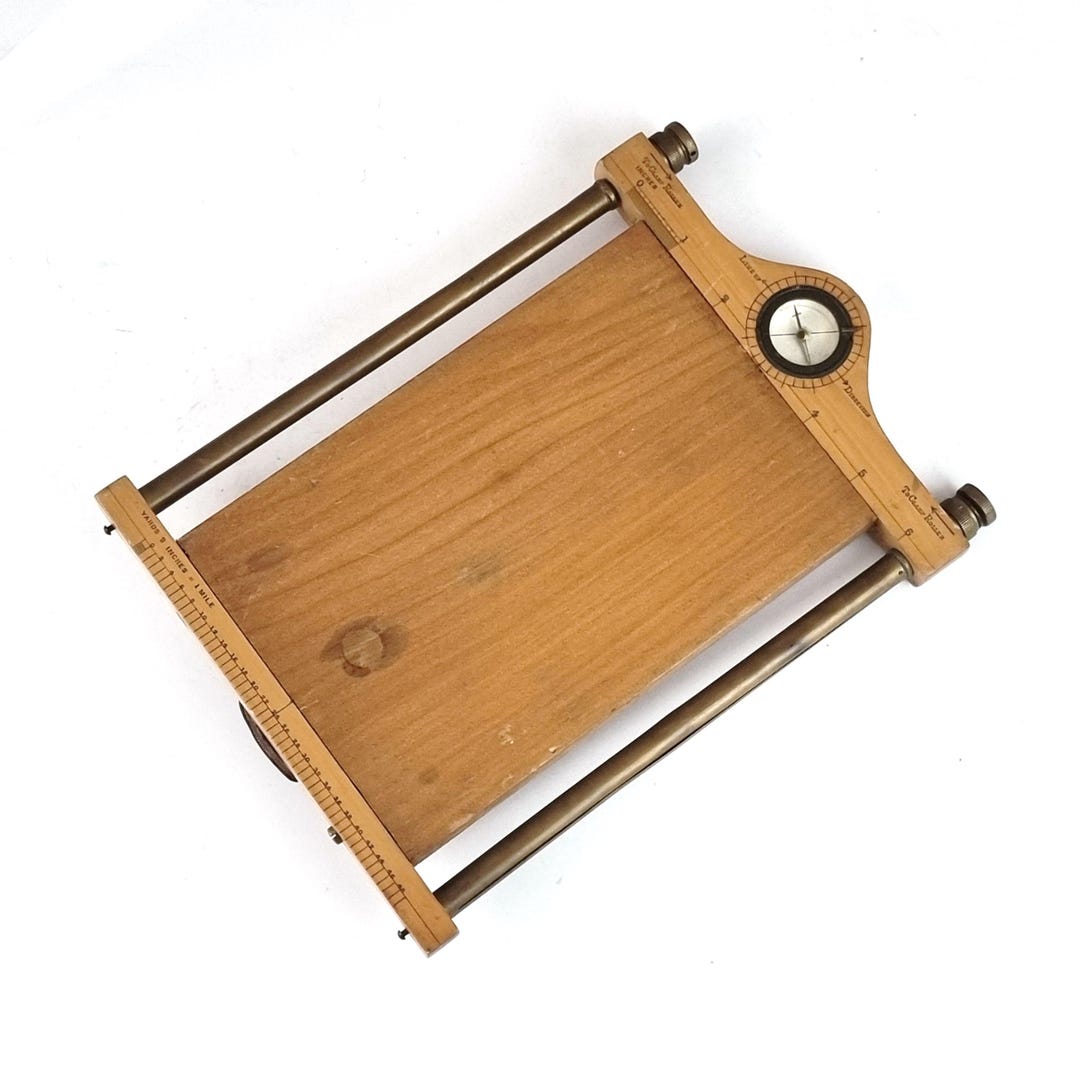 Antique Sketch Board, Compass and Inclinometer, Aston & Mander, Broad ...
