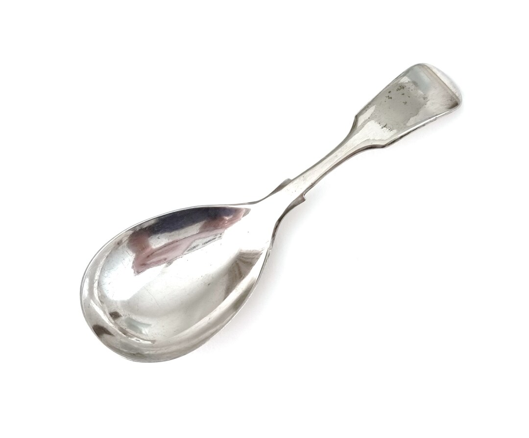 WORN Handle, Antique Caddy Spoon, Small Flatware, Silver Plate, Old ...