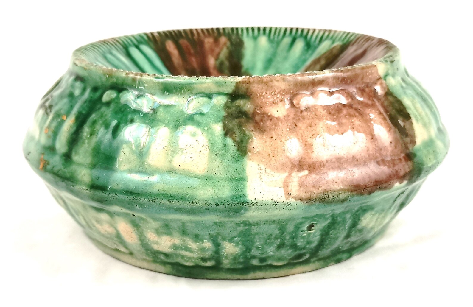 Rare Antique, Victorian Majolica, Antique Spittoon, Spit Pot, Wine ...