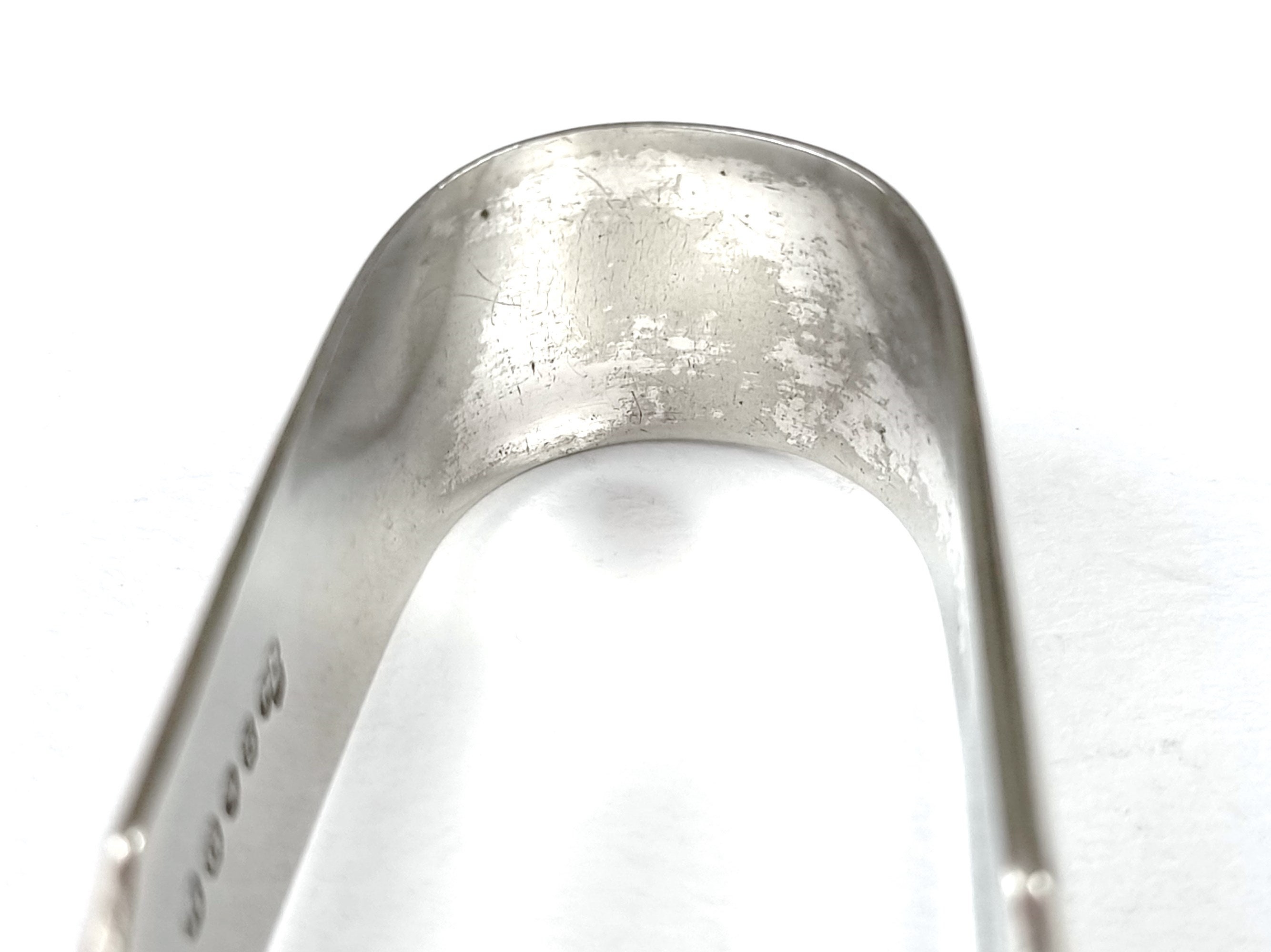 Worn Silver Plate, Antique Sugar Tongs, Ice Tongs, Fiddle Pattern ...