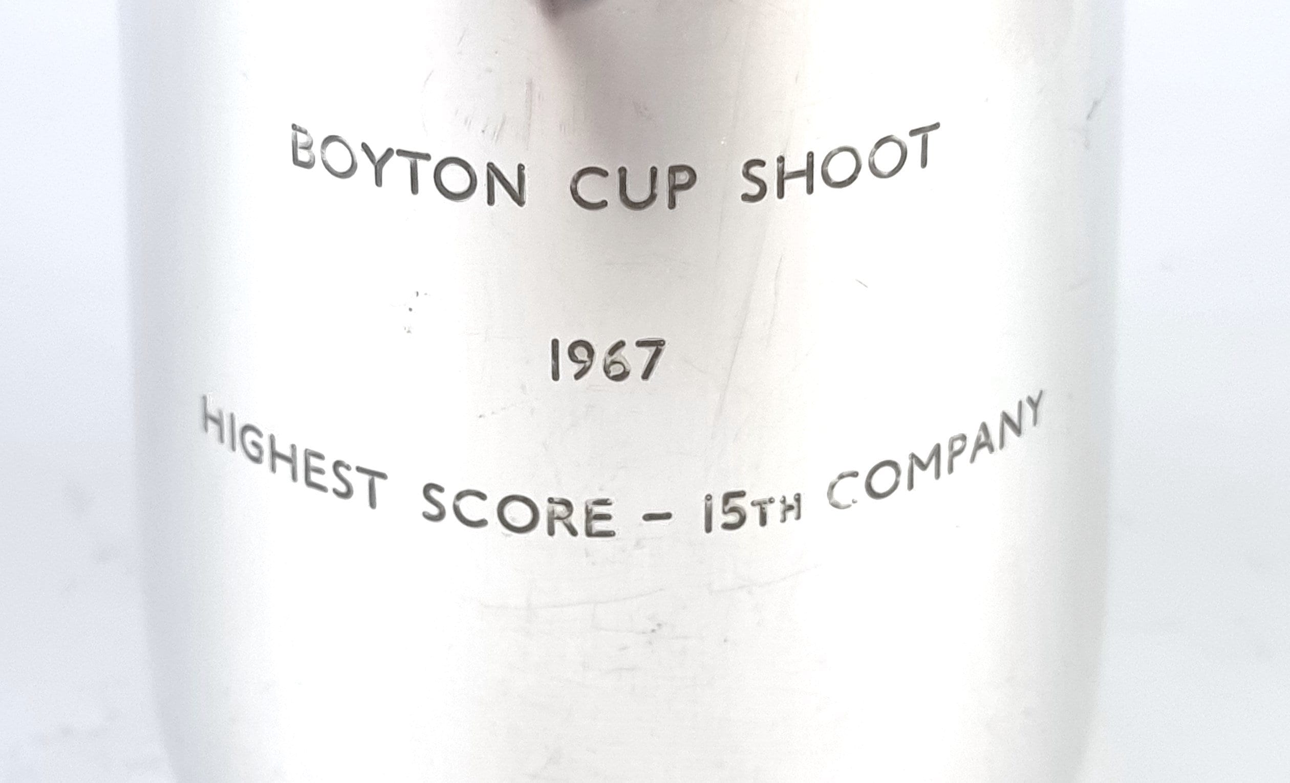WORN Inside, Vintage Pint Tankard, Silver Plate, Boyton Cup Shoot, 15th ...