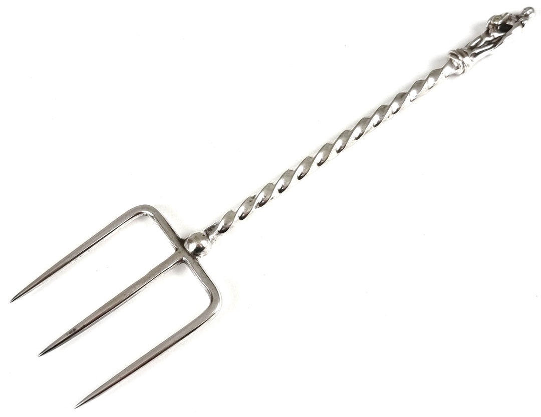 Striking Flatware, Silver Plate, Serving Fork, Bread Fork, Meat Fork ...