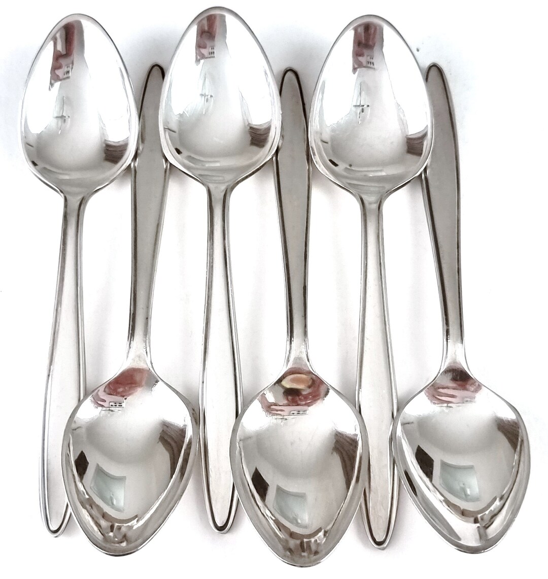 Elegant Set of Spoons, Small Coffee Spoons, Demitasse Spoons, Elkington ...