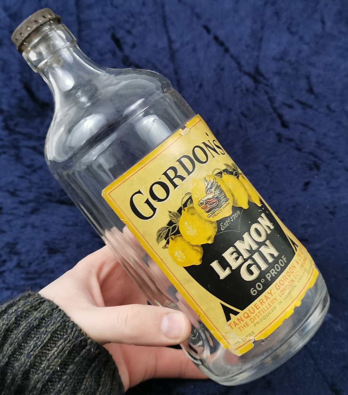 Vintage Bottle Gordon's Lemon Gin Gordon's Bottle - Etsy