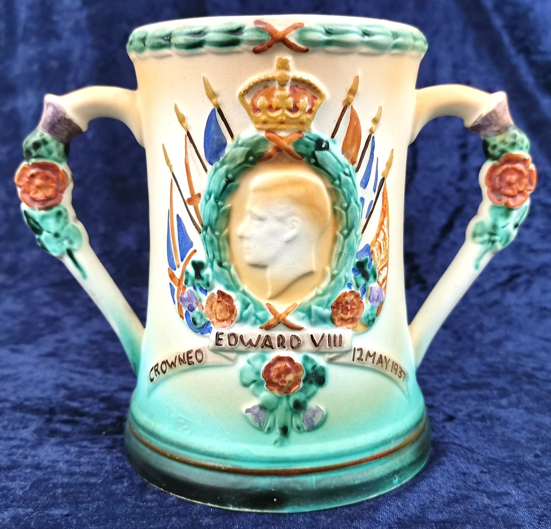 RARE Commemorative, Large Loving Cup, Edward VIII, 1937 Coronation ...
