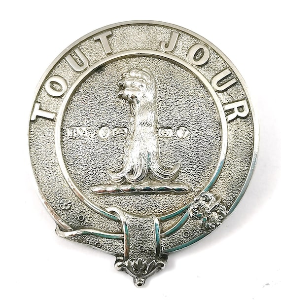 Rare Antique Hat Badge Lugged Badge Sterling Silver Clan | Etsy