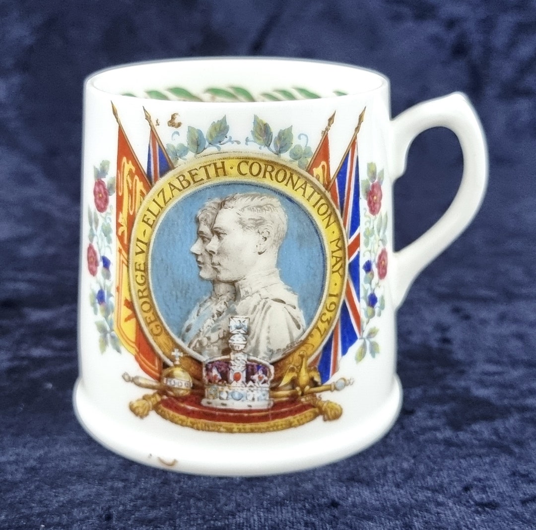 Small Commemorative Mug, Art Deco, Royal Doulton, 1937 Coronation ...