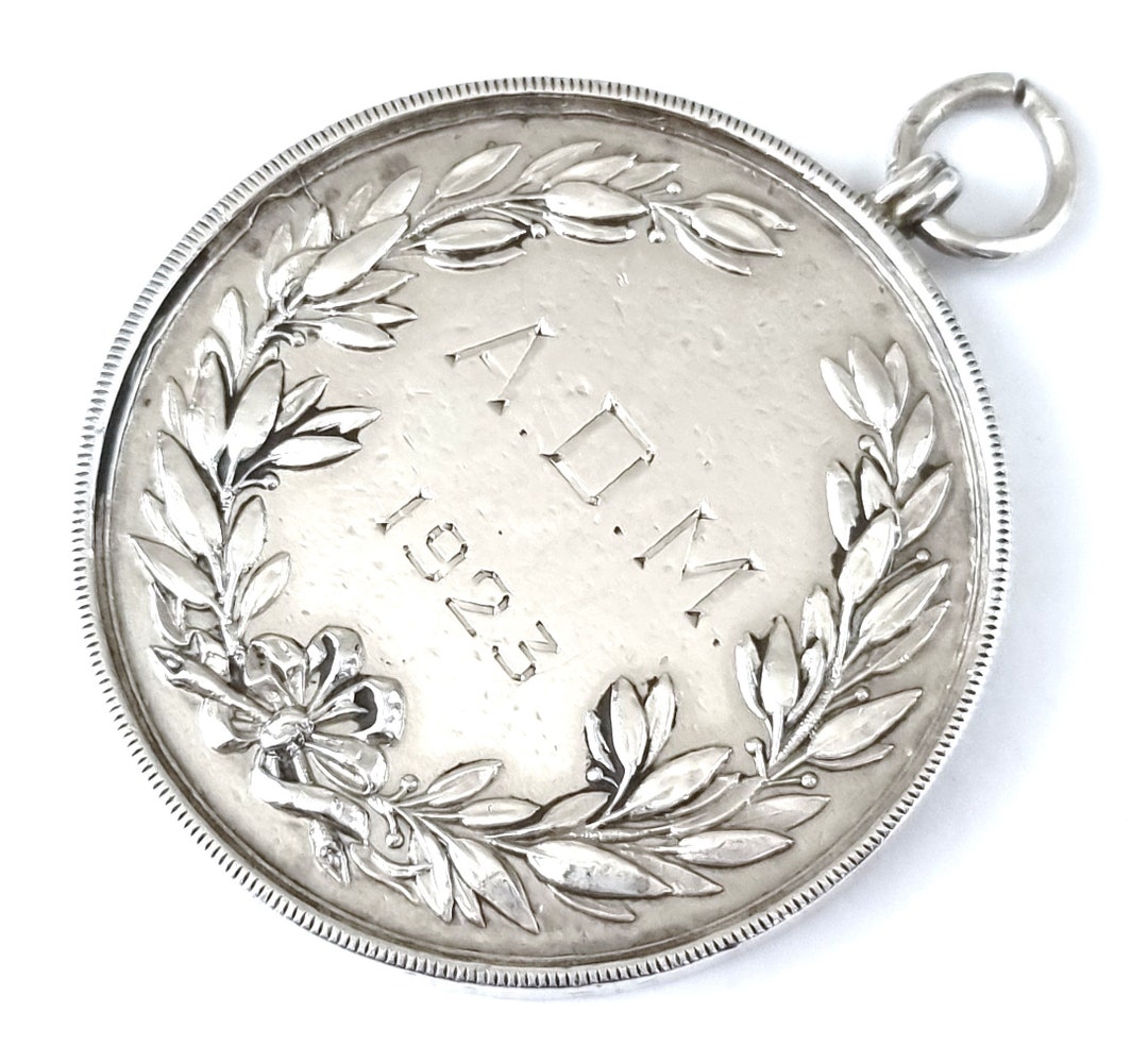 Antique Silver Fob Medal, HMS Iron Duke, Team Boxing, Art Deco, 38mm ...