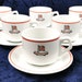 SET of Cups and Saucers, Six Duos, Harrison Line, Shipping Memorabilia ...