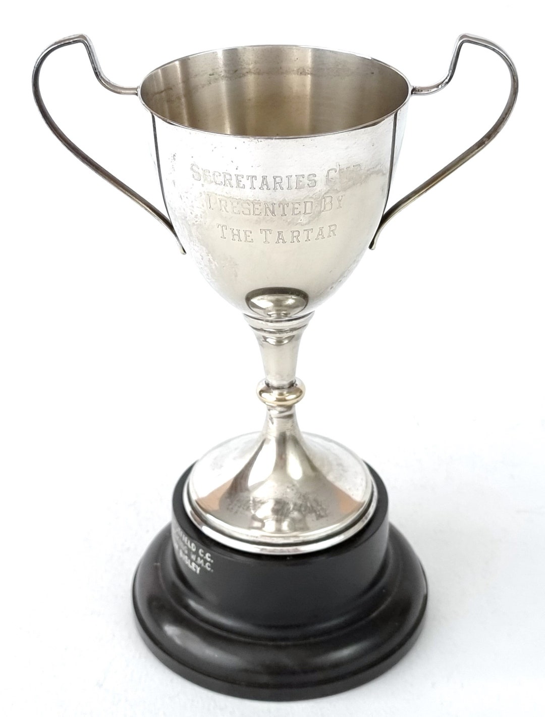 Worn Silver Plate, Distressed, Vintage Trophy, Engraved Winners ...
