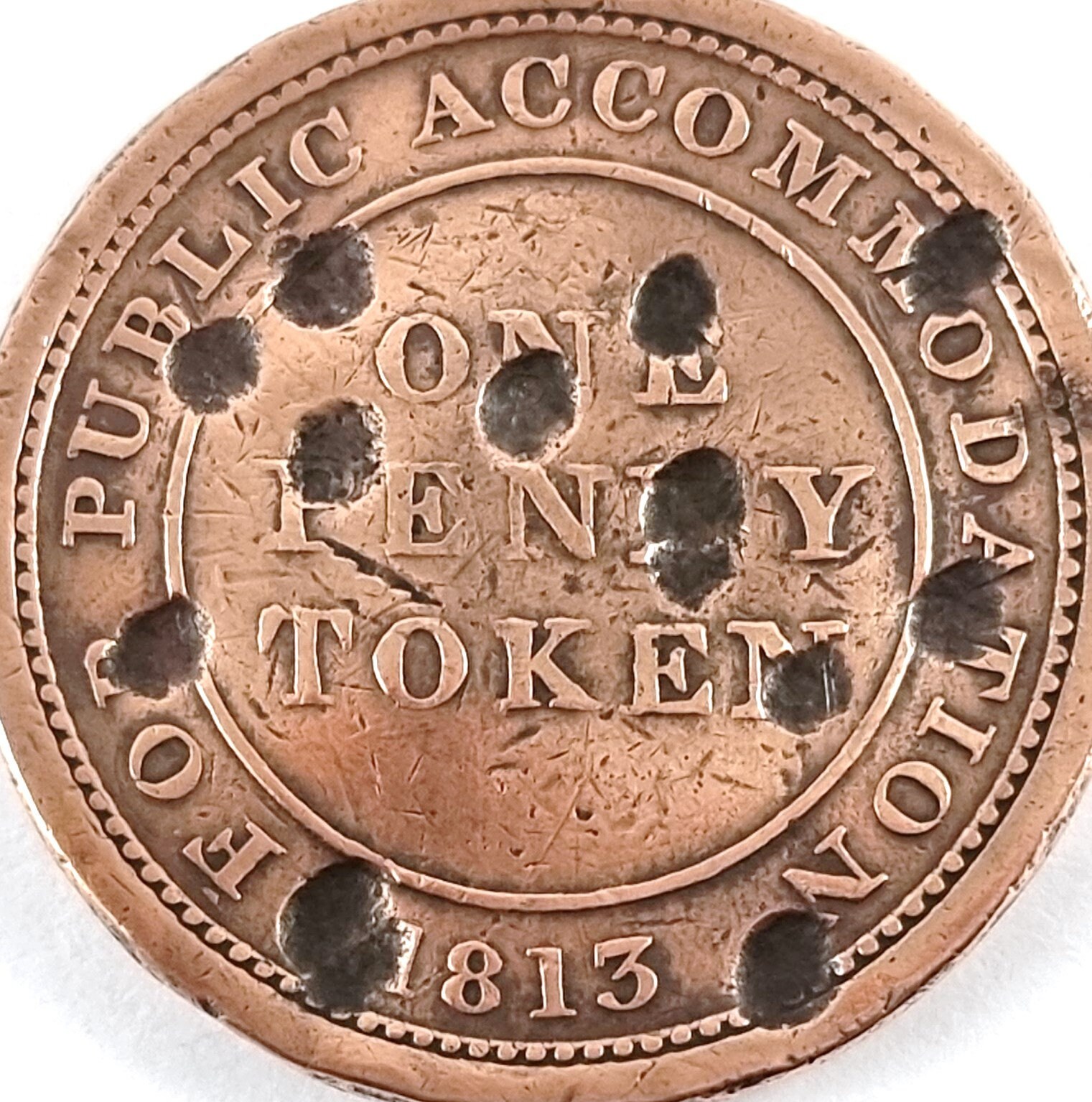 Unusual Antique Token Cotton Works Newcastle One Penny - Etsy