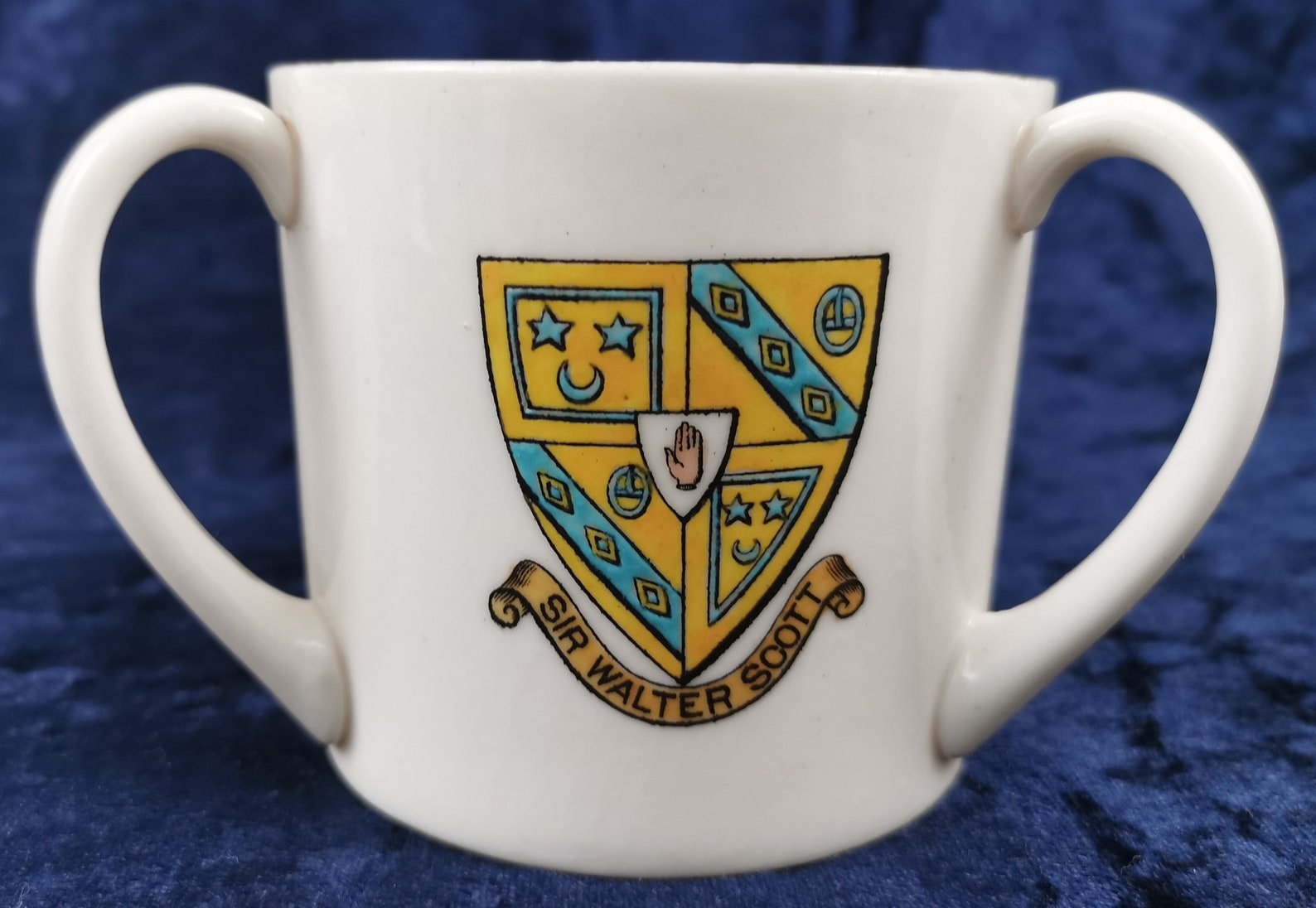 RARE Antique Goss Crested Goss China Three Handled Cup | Etsy