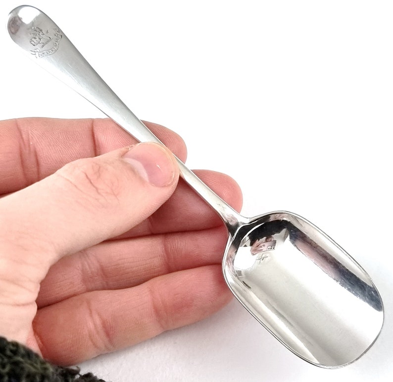 Antique Sugar Spoon Mid 19th Century Elkington Silver - Etsy