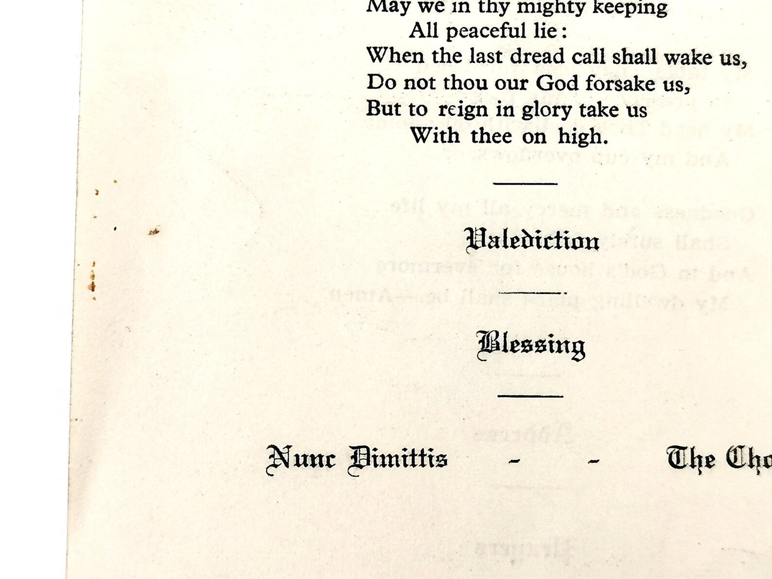 Vintage Ephemera, Order of Service, Funeral Service, Captain Cyril ...