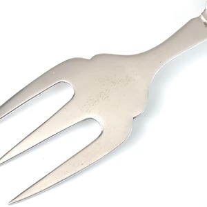 Antique Serving Fork, Silver Plate, Antler Handle, 11 1/4 Inches Length ...