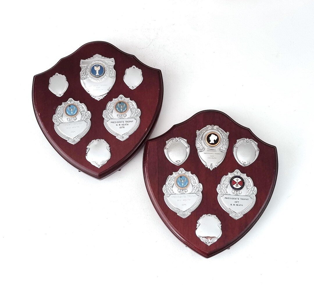 Two Trophy Awards, Freestanding Shields, Manchester Amateur, Football ...