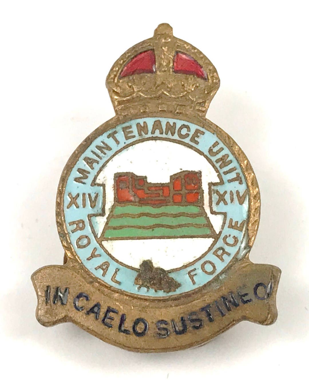 FREE POST - Rare Second World War Lapel Badge, RAF 14MU, Maintenance ...