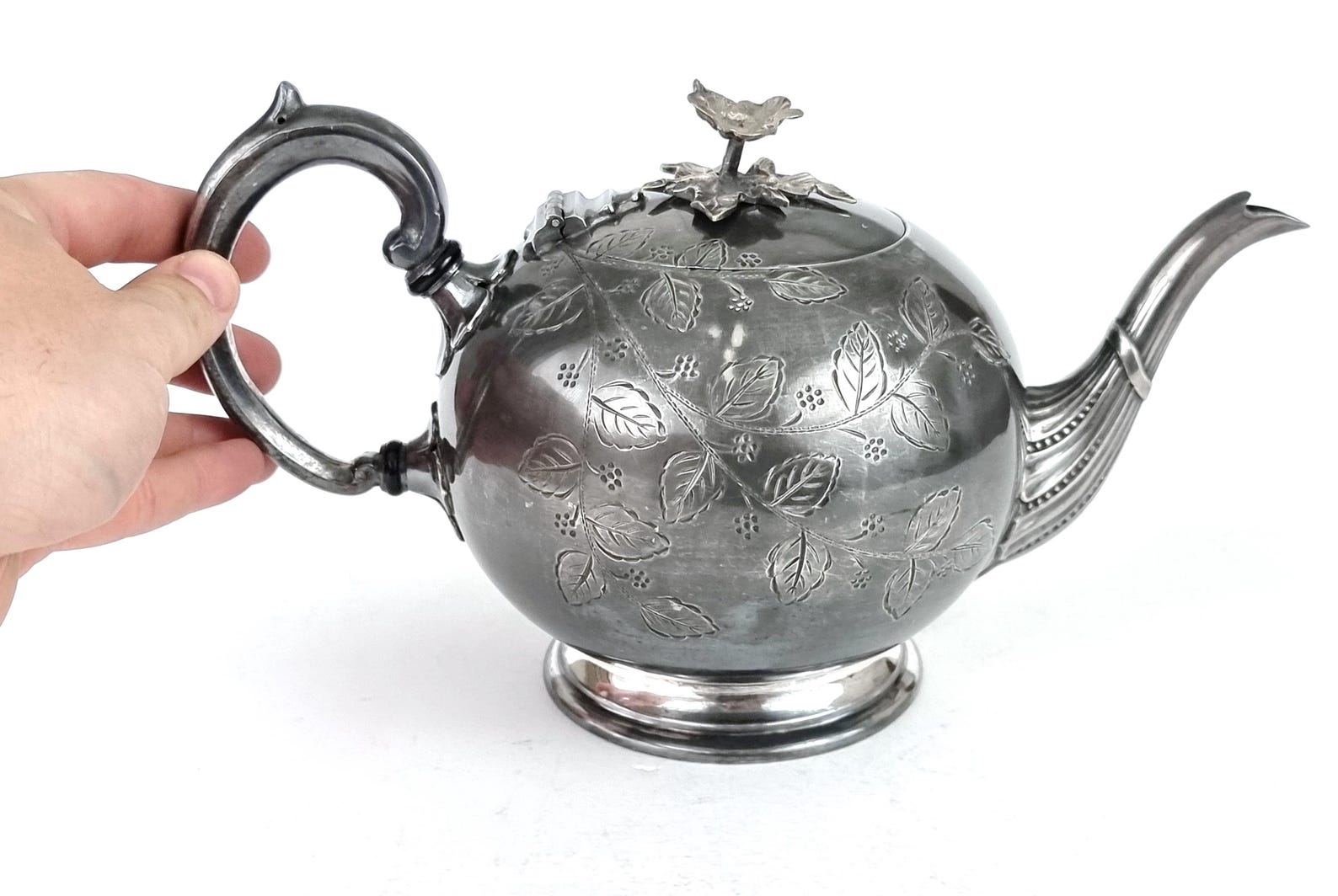 WORN Silver Plate, Antique Teapot, Floral Tableware, EPBM Ware, Flower ...