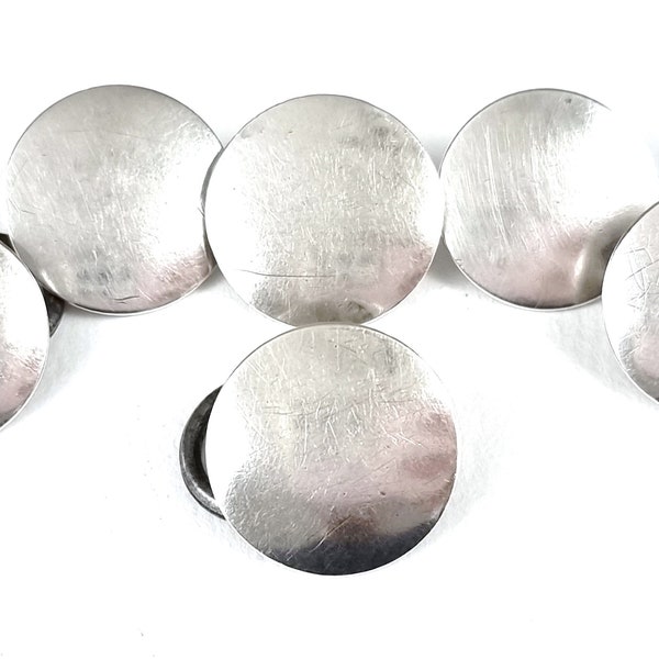Silver Buttons - Etsy