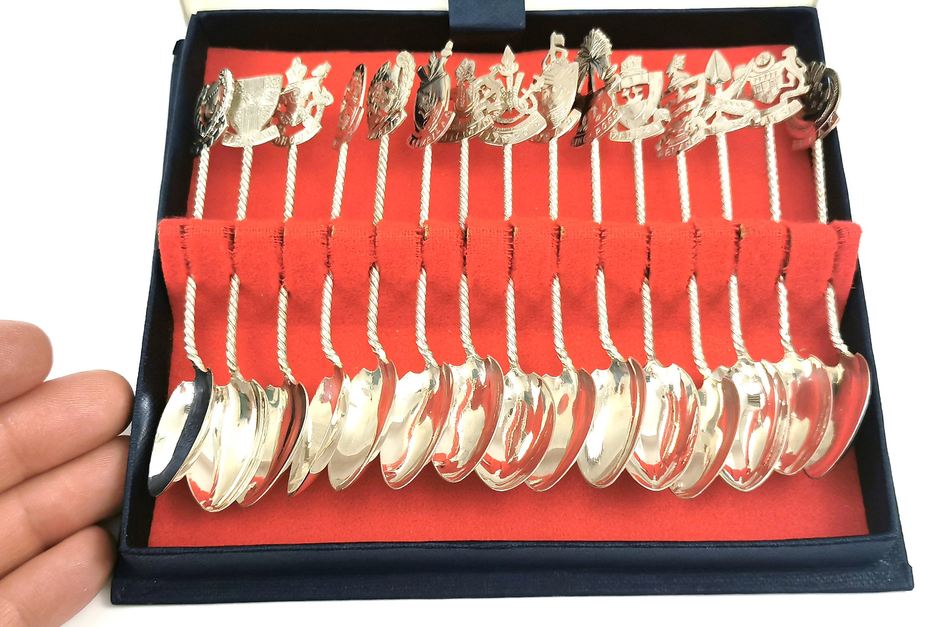 Unique Set of Spoons Fifteen Souvenir Spoons Silver | Etsy