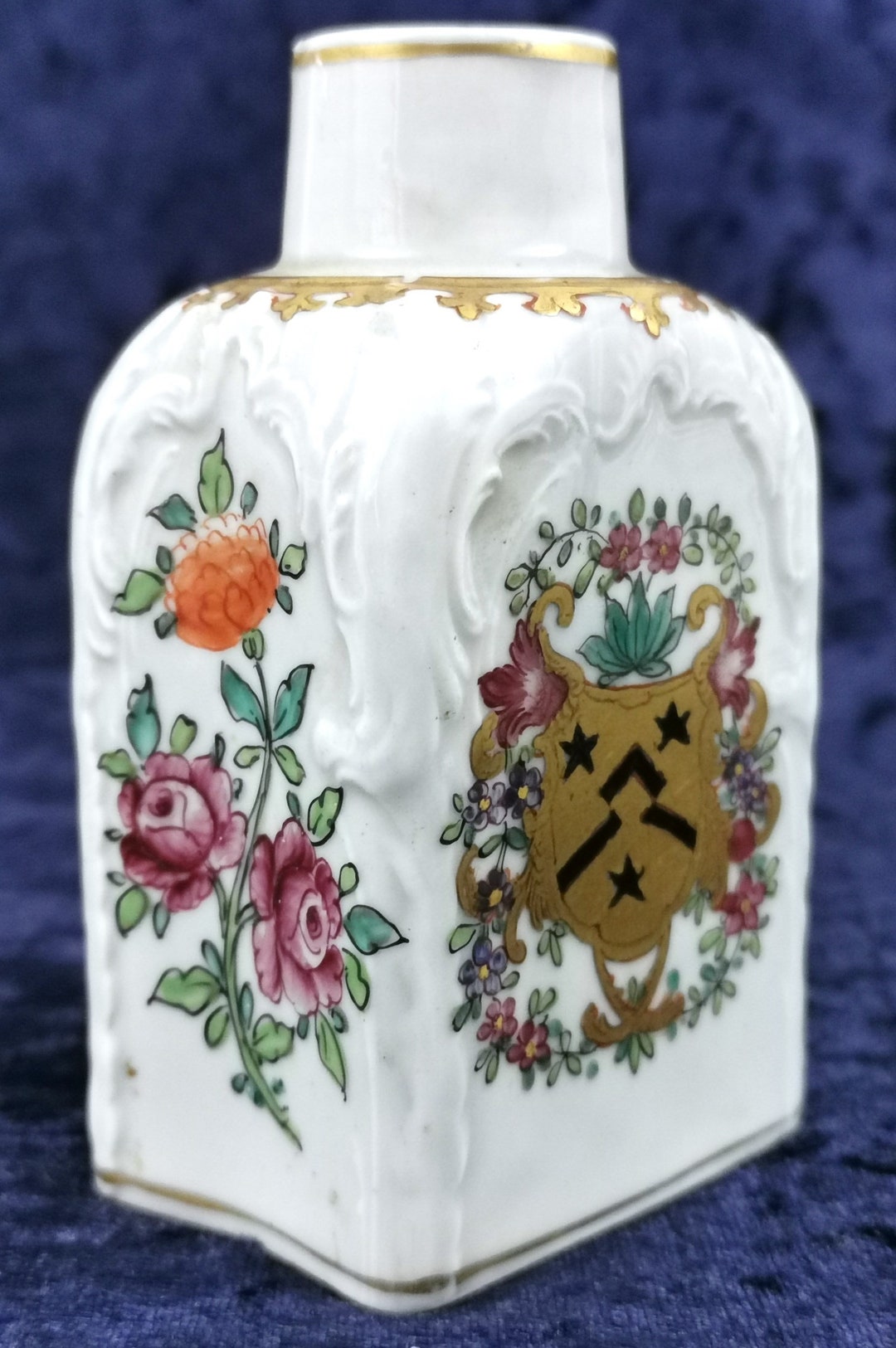 Antique Tea Caddy, Tea Canister, Chinese Export Style, Edme Samson ...