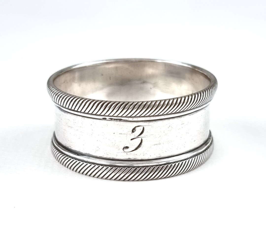 Antique Napkin Ring, Silver Plate, Numbered 3, Place Setting, Serviette ...