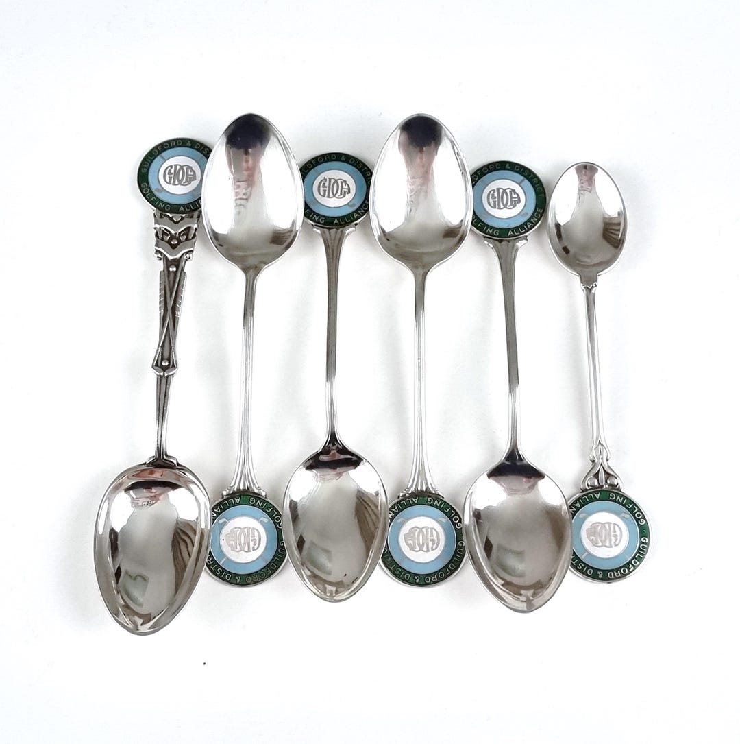Job Lot, Vintage Club Spoons, Coffee and Teaspoons, Silver Plate ...