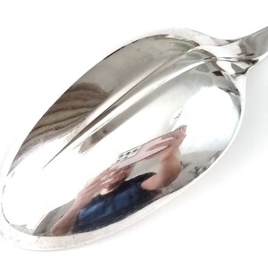 LARGE Serving Spoon, Basting Spoon, Silver Plate, Rat Tail Pattern ...