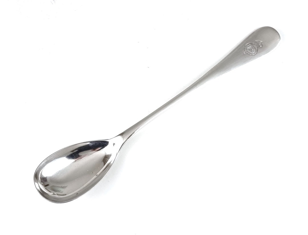 LARGE Antique Spoon, Serving Utensil, Elkington Silver Plate, 11 1/2 ...