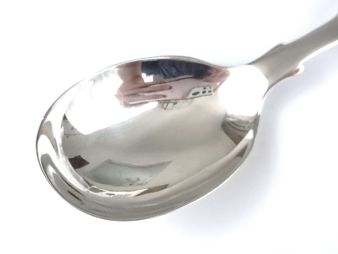 Antique Caddy Spoon, Lightweight Silver Plate, Fiddle Pattern, 3 3/4 ...