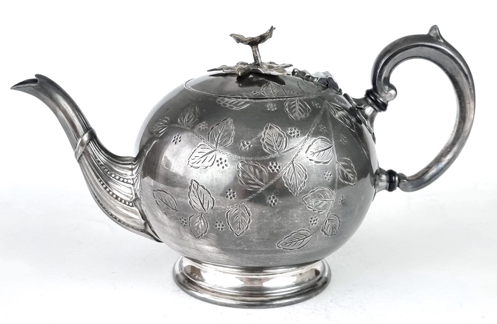 WORN Silver Plate, Antique Teapot, Floral Tableware, EPBM Ware, Flower ...