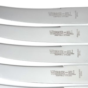 Vintage Flatware, Set of Six Knives, Table Knives, Webber & Hill ...