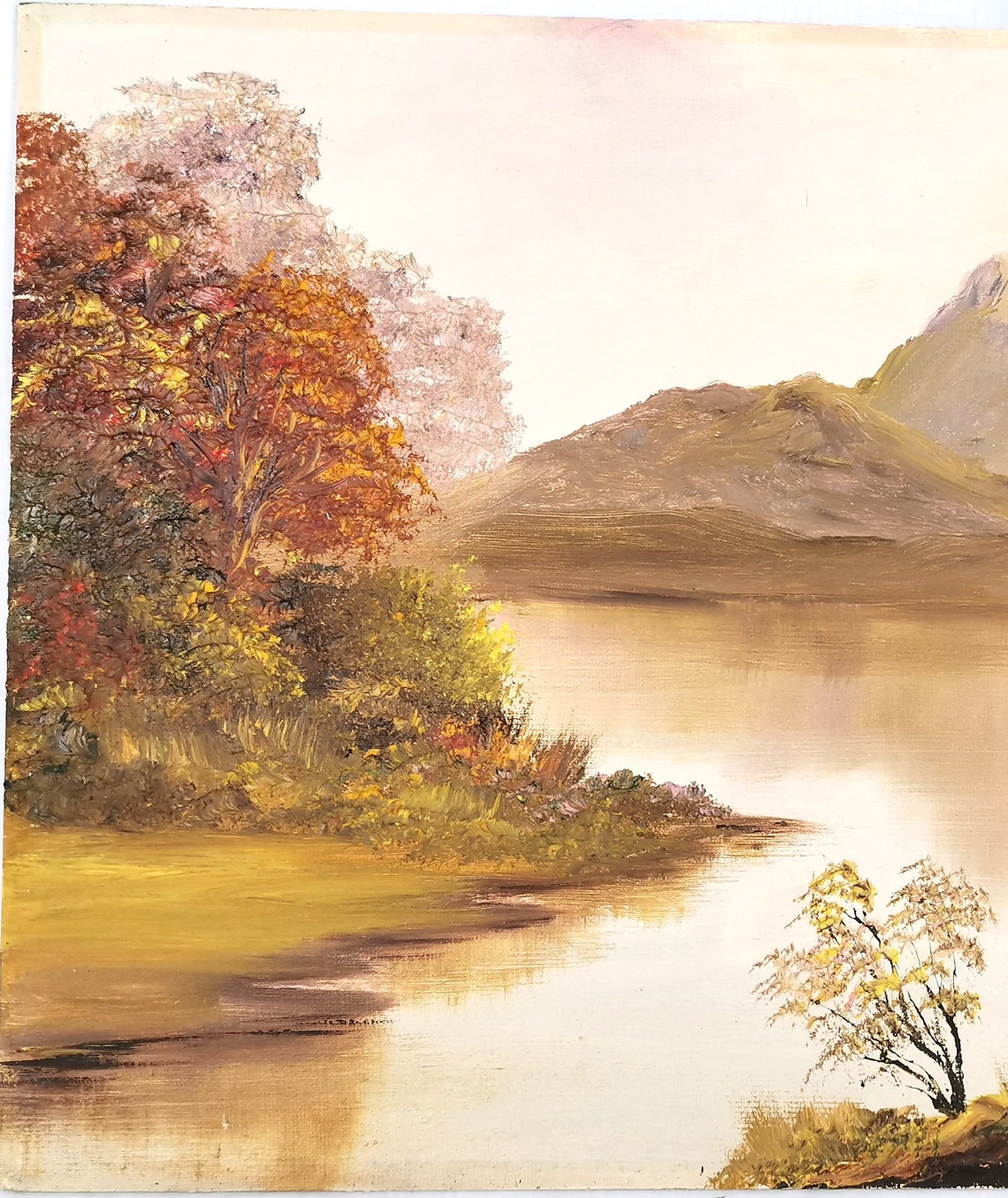 Vintage Landscape Painting Oil on Board Jean Rennie | Etsy