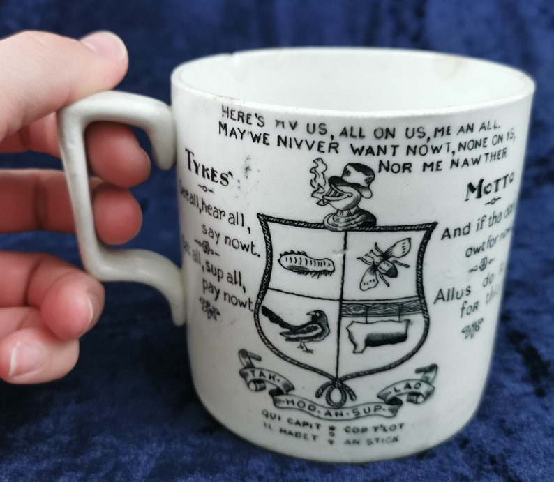 Antique Motto Ware Yorkshire Motto Yorkshire Tyke Victorian - Etsy Canada