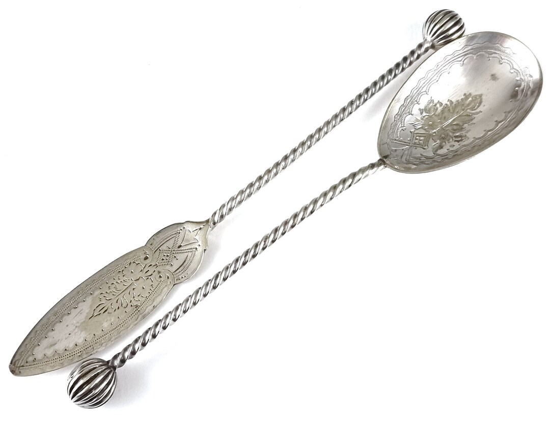 Distressed Look, Worn Silver Plate, Antique Flatware, Spoon and ...