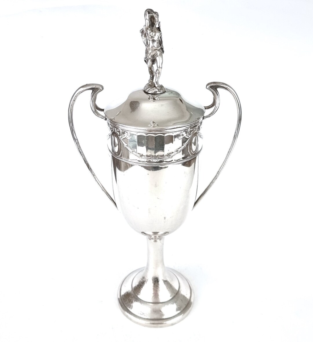 Blistered Base, Large Trophy Cup, 14 Inches Height, Silver Plate, Not ...