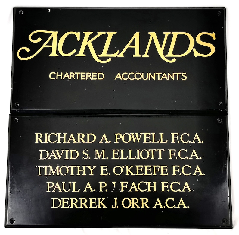 Vintage Signage, Wooden Signs, Wall Decorations, Chartered Accountants ...