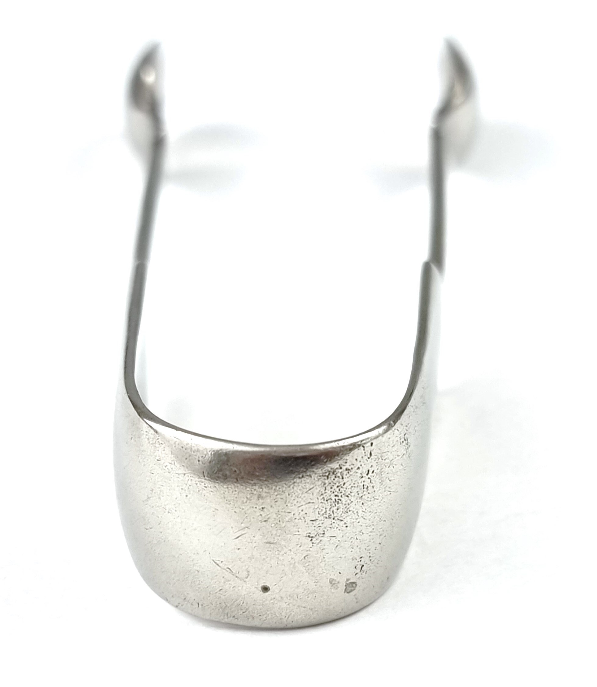 Worn Silver Plate, Antique Sugar Tongs, Ice Tongs, Fiddle Pattern ...
