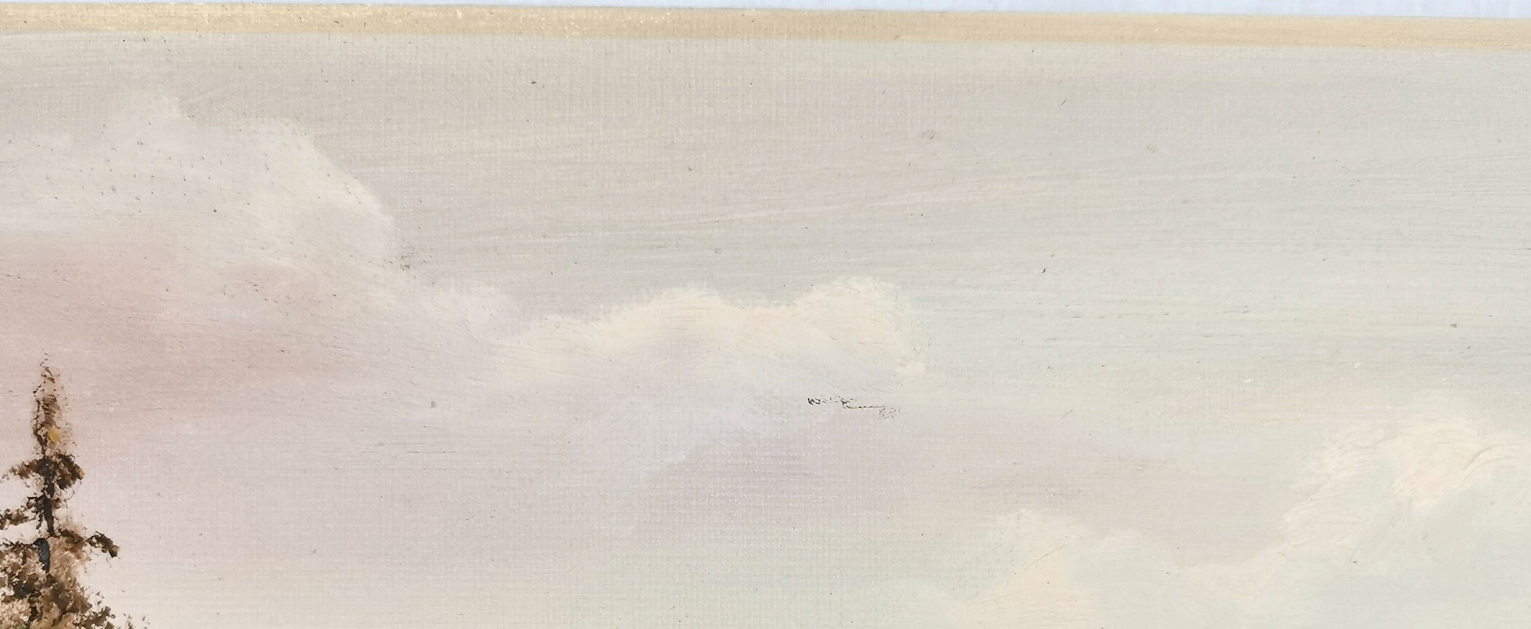 Vintage Landscape Painting, Oil on Board, Jean Rennie, Lakeland View ...