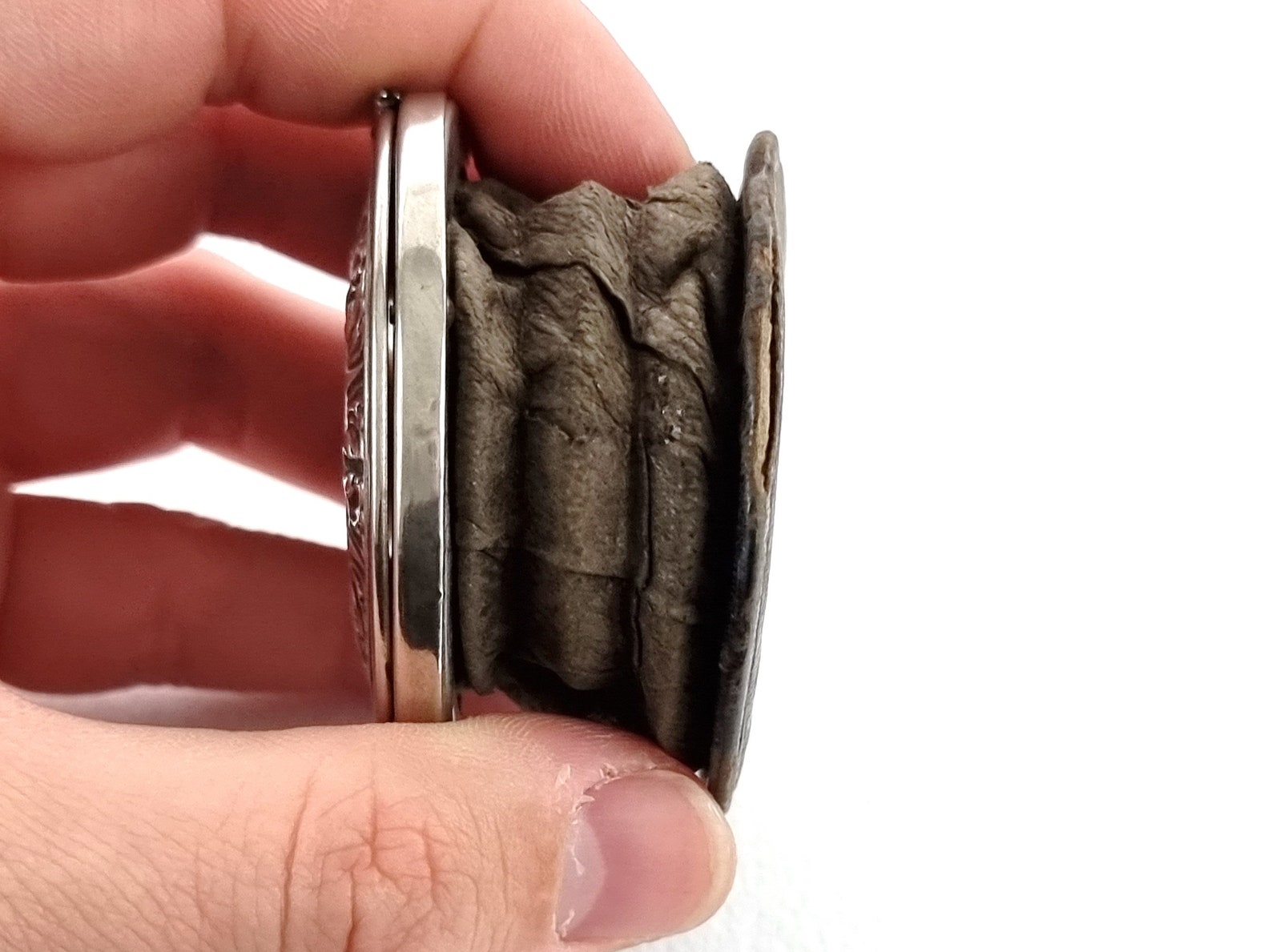 Unusual Antique, Concertina Coin Purse, Cherub Design, Acanthus Leaves ...