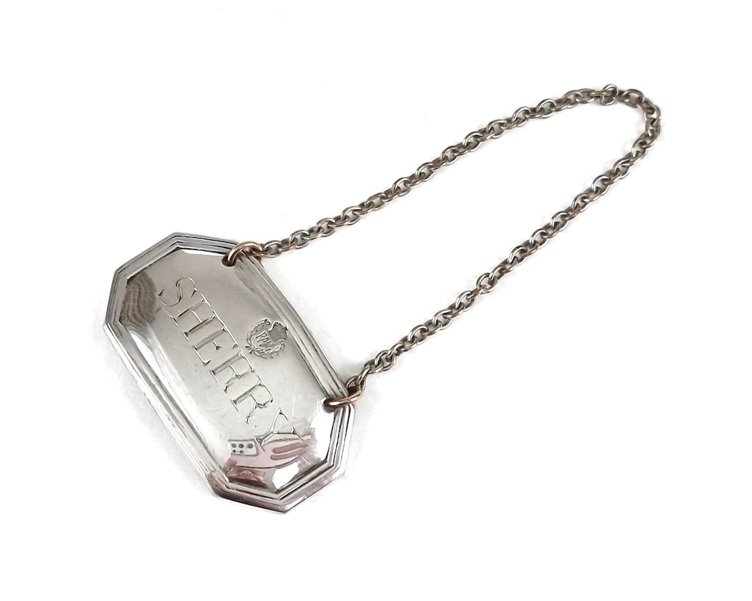 Second World War, Sherry Label, Decanter Tag, Silver Plate, Walker ...