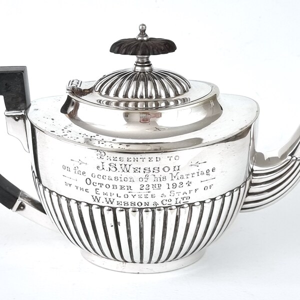 Silver Plate Teapot - Etsy