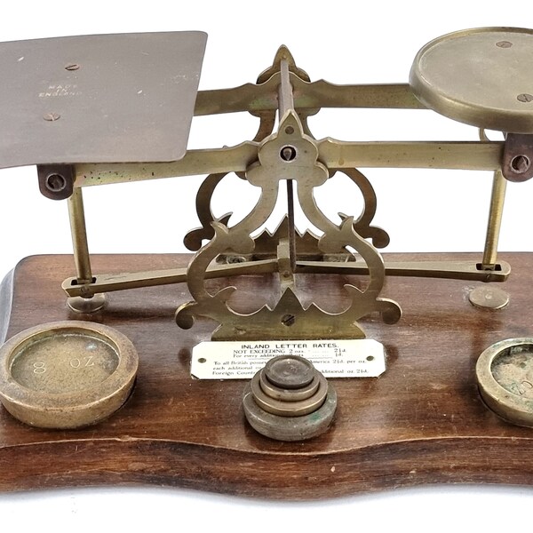 Antique Brass Scale Weights - Etsy