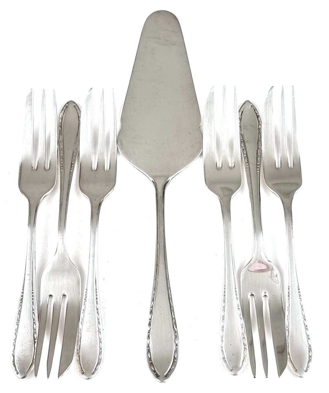 Vintage Flatware, Set of Six Forks, Cake Forks, Pastry Forks, Forks ...