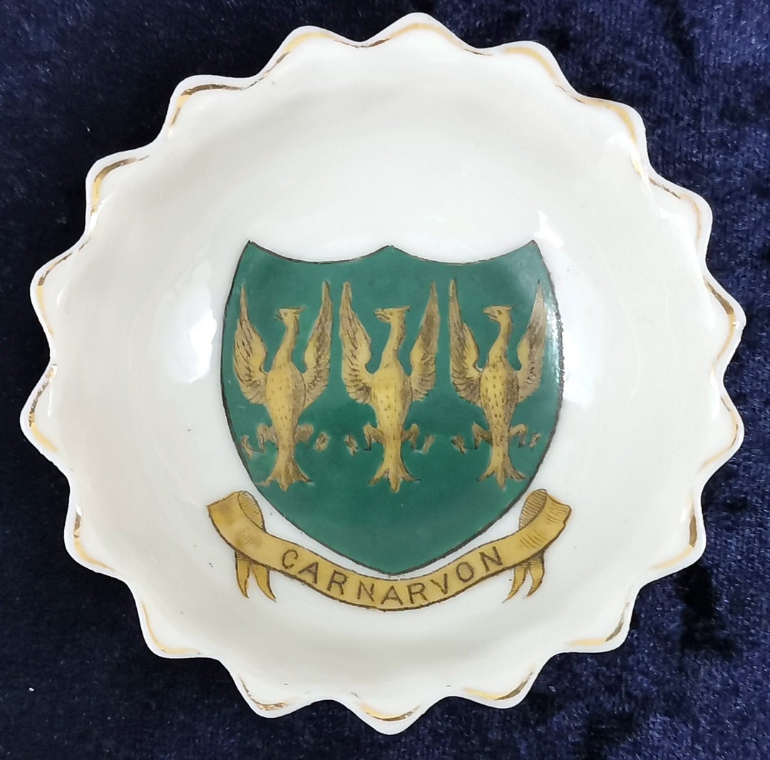Antique Crested China, Miniature Bowl, Small Dish, Goss Crested, Rare ...