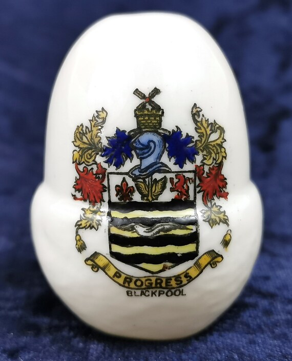 Unique Antique Crested China Acorn Form Blackpool Crest | Etsy